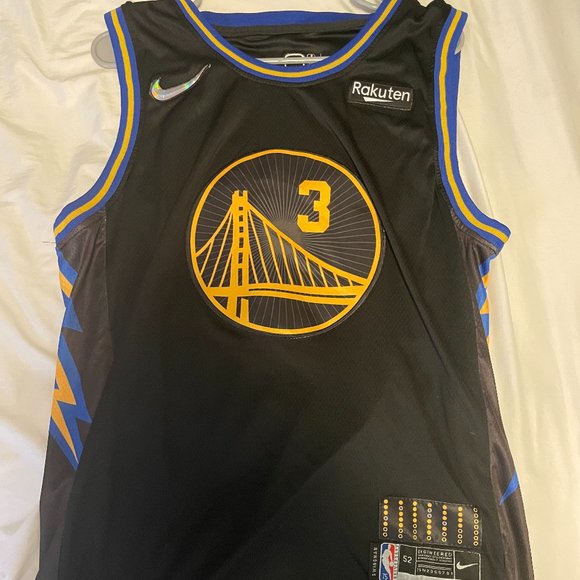 Nike | Shirts | Large Jordan Poole Black Icon Edition Warriors Jersey ...